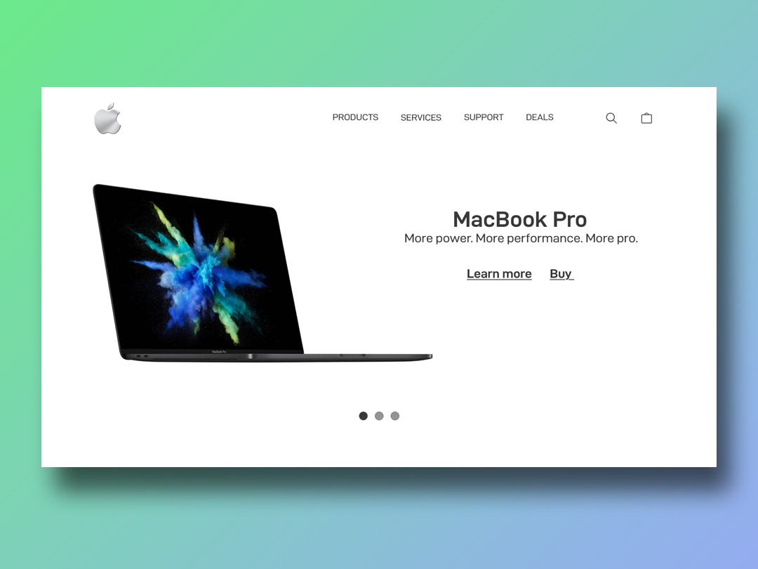 Apple website redesign by Konstantinos Rizos on Dribbble