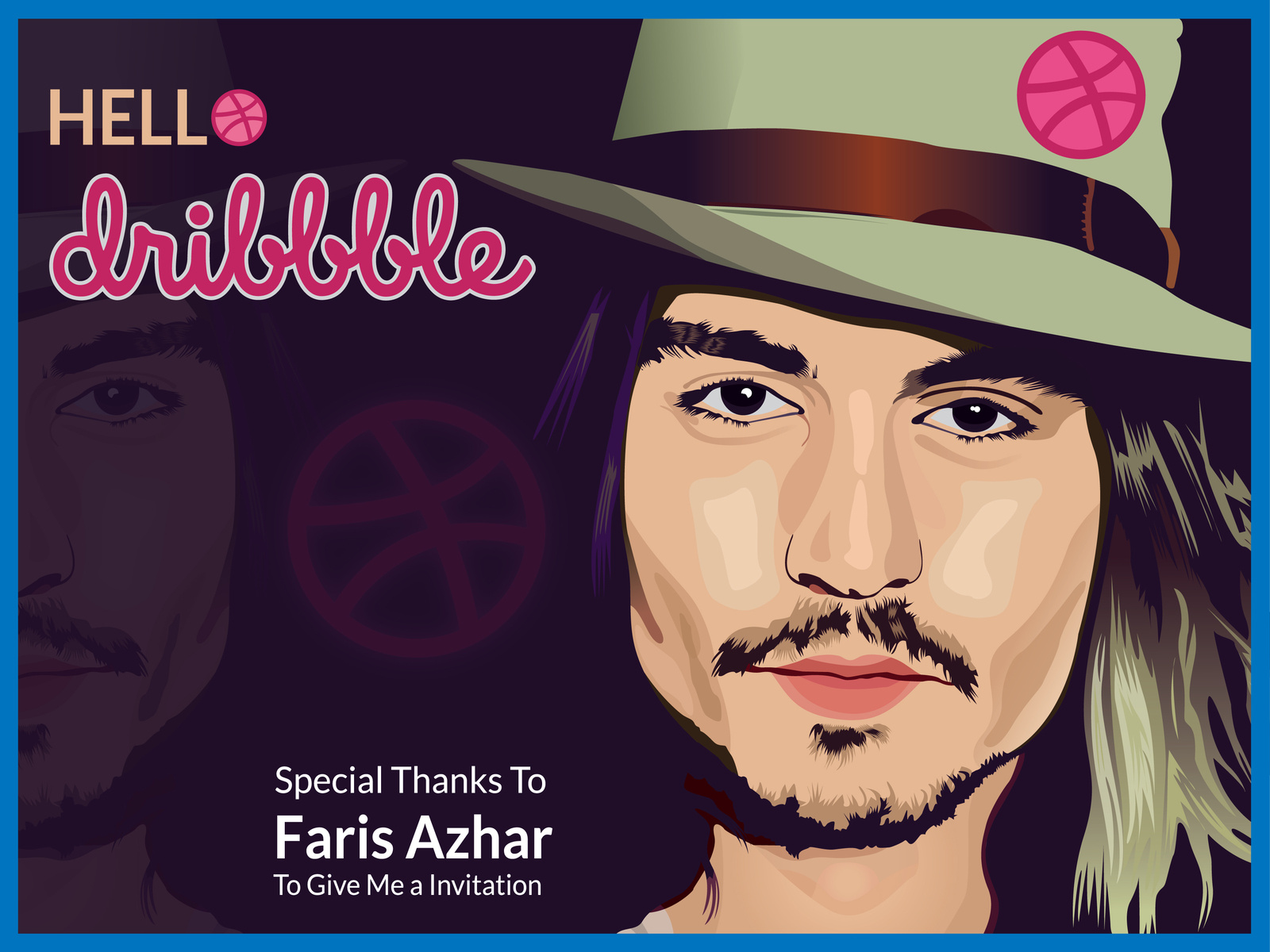 Cartoon Portrait of johnny depp by Ripon Samiul Alim on Dribbble