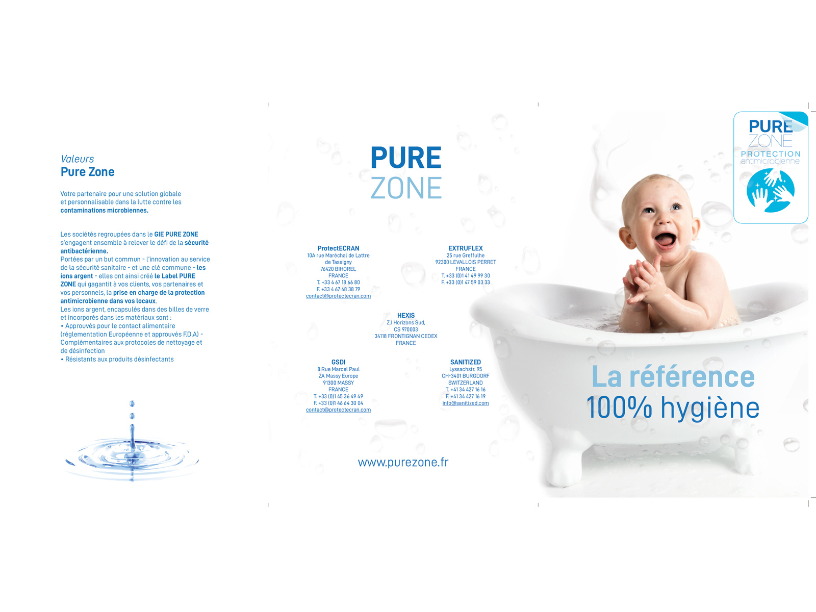 Pure Zone brochure design by Anne Bassam on Dribbble