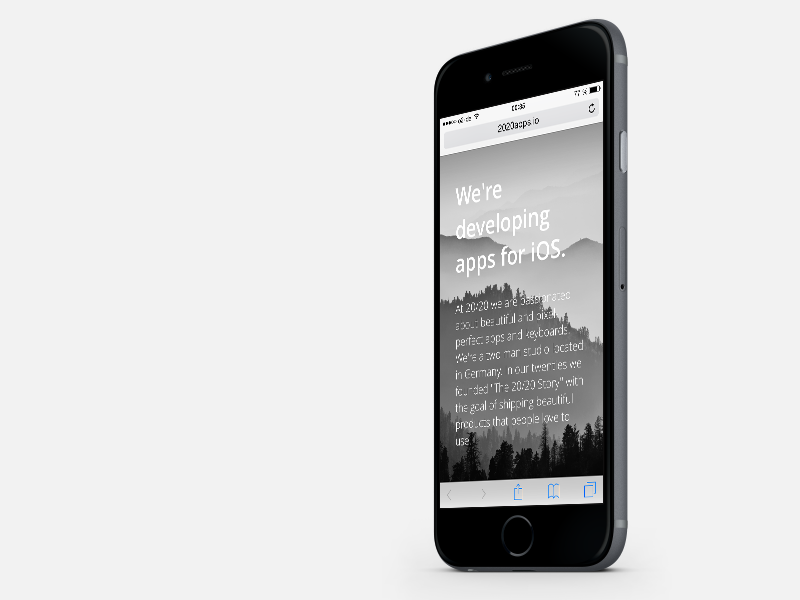2020apps Responsive Website iPhone 6 by Mladen on Dribbble