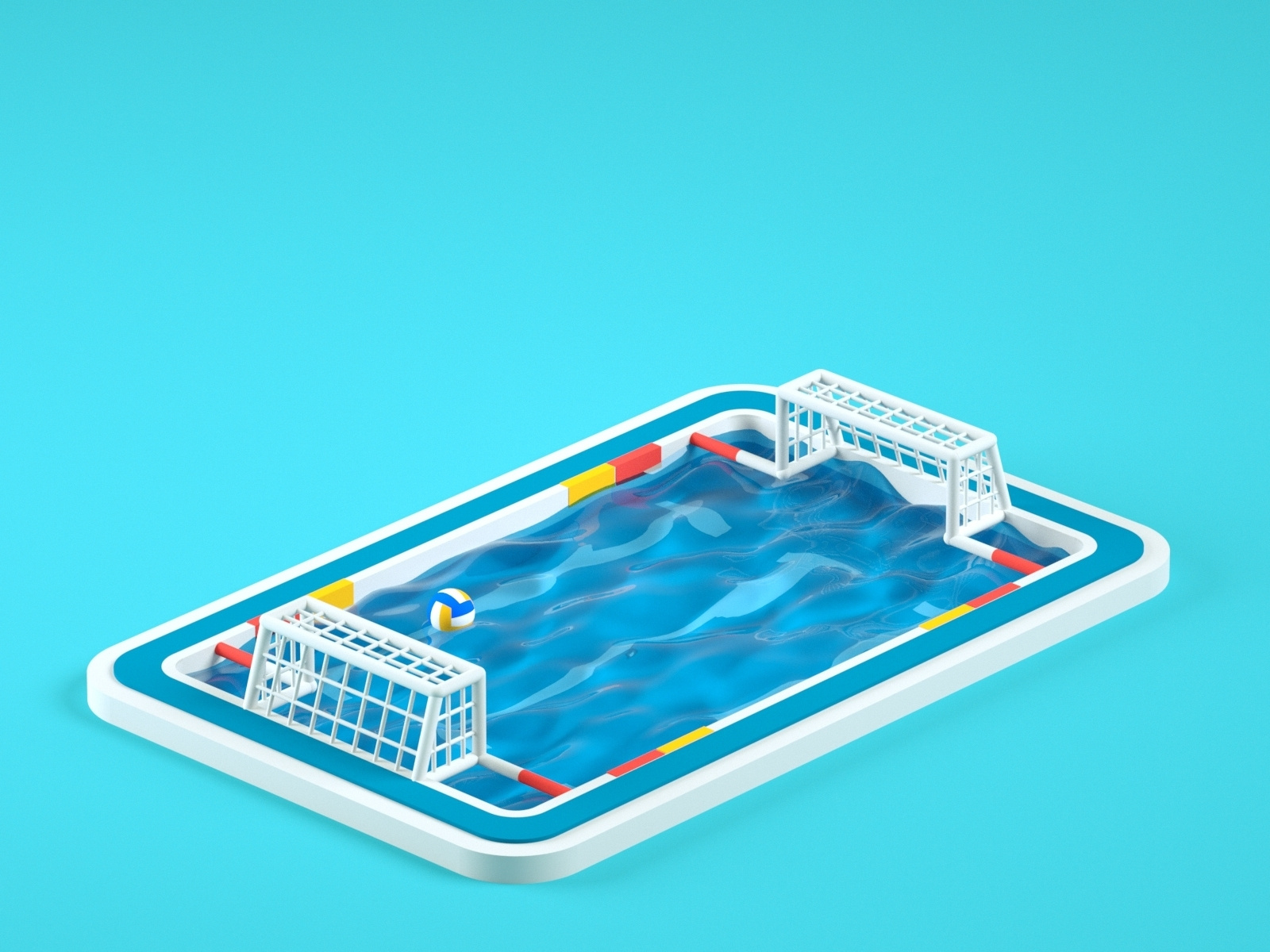 Waterpolo Field by Pooria LFA on Dribbble