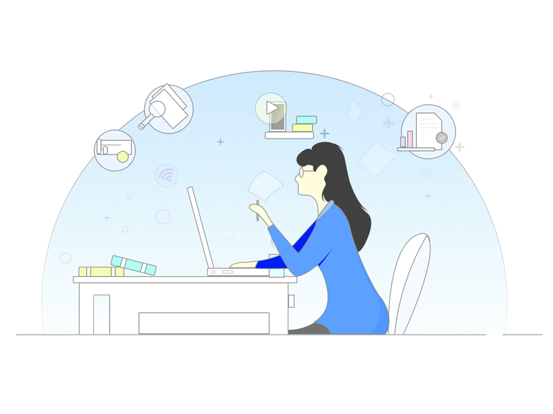 Working Girl! by Mansoor Gull ⚚ on Dribbble