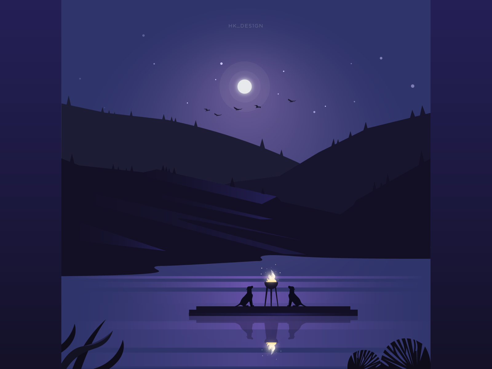 Scenery Illustration - 2 by Hemanth Kumar H G on Dribbble