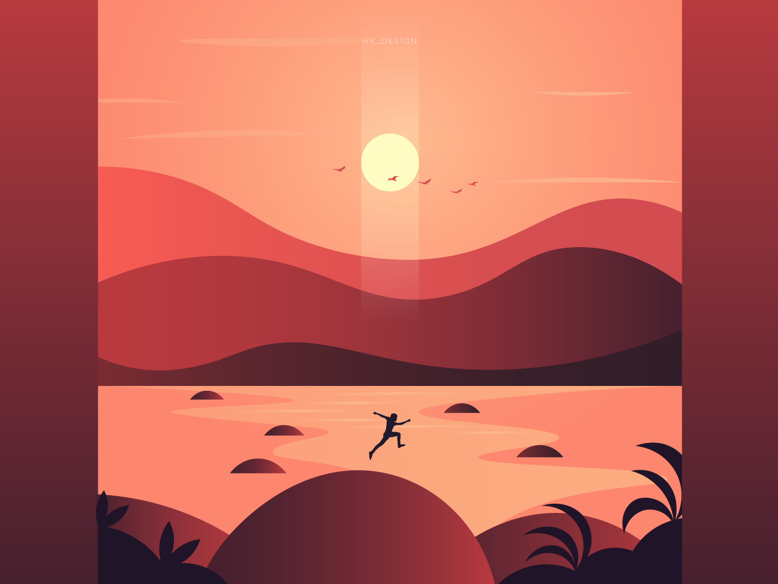 Scenery Illustration - 3 by Hemanth Kumar H G on Dribbble