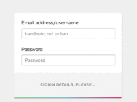 Signin for Neonmob by Rogie for NeonMob on Dribbble