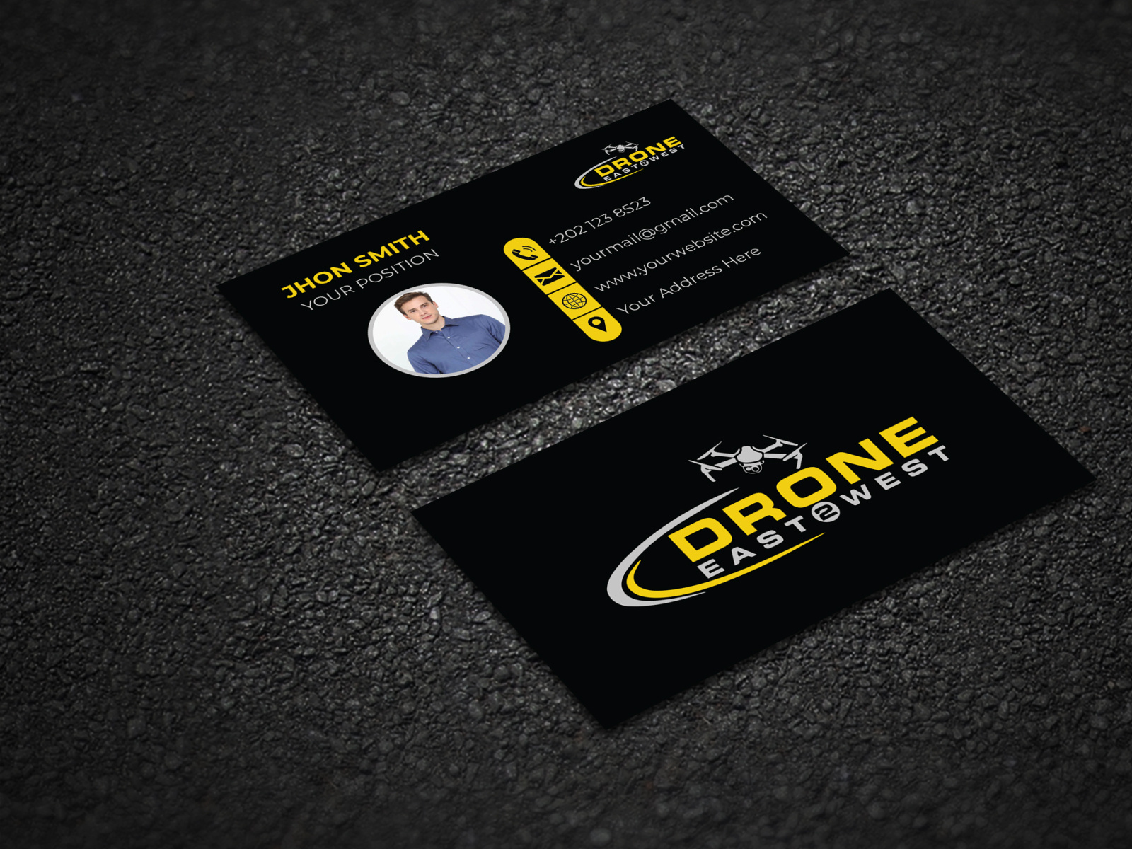 Drone Business Card Design by Biplob Hossain Sheikh on Dribbble