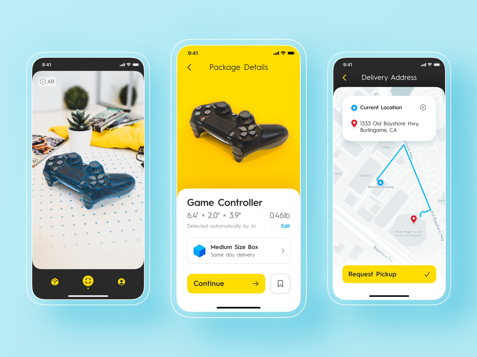 AI object recognition for local delivery service by Ramotion on Dribbble