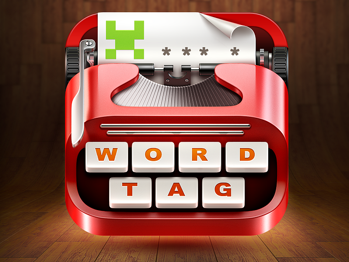 WordTag Game App Icon by Ramotion on Dribbble