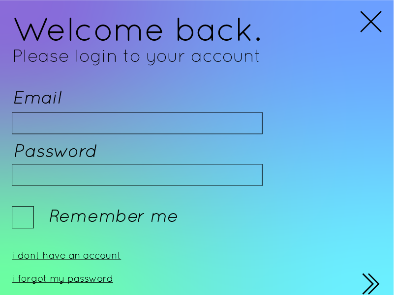 Simple login screen by Ramon Schnabel on Dribbble