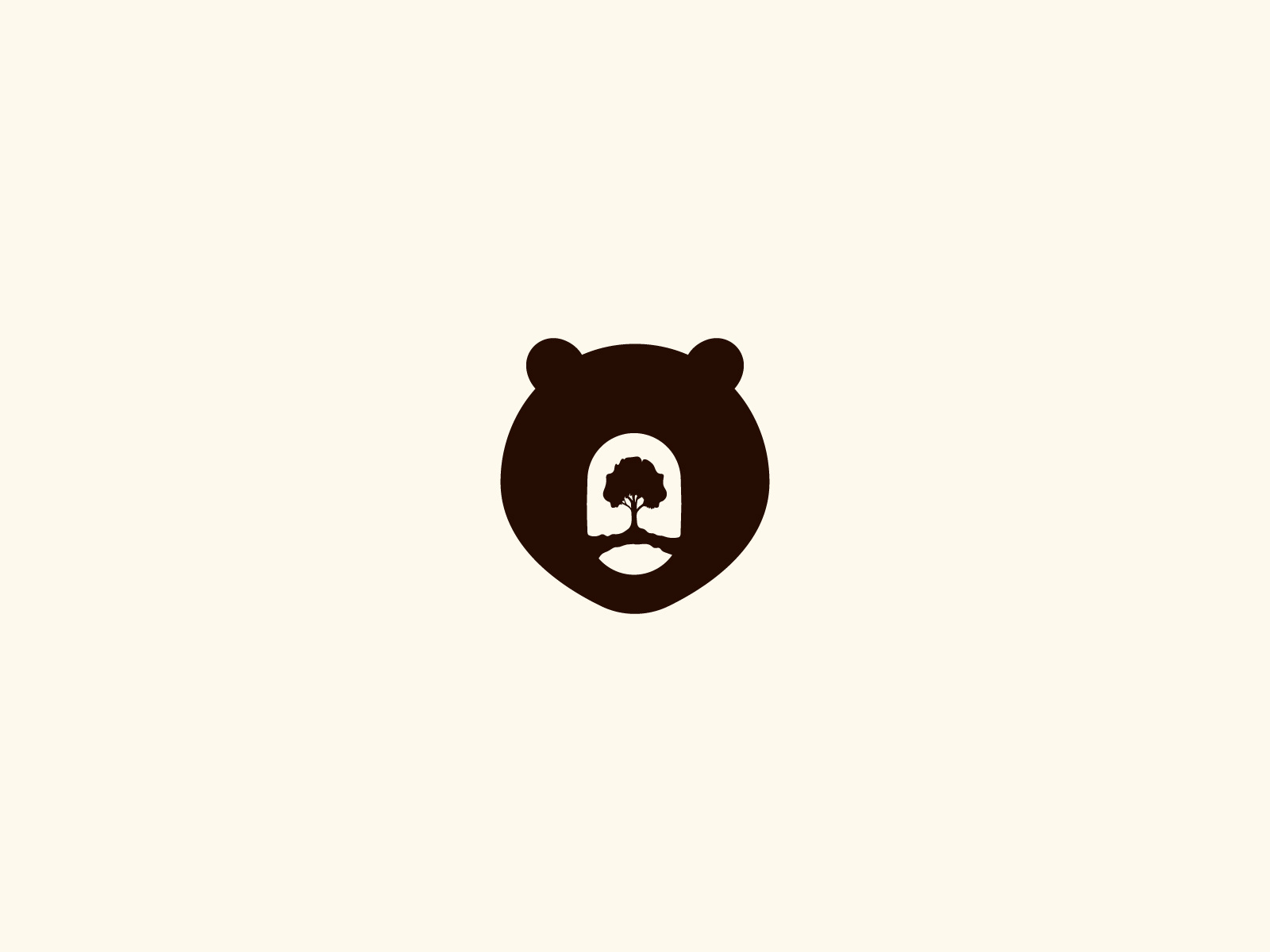 Natural Bear Logo by mSpartan on Dribbble