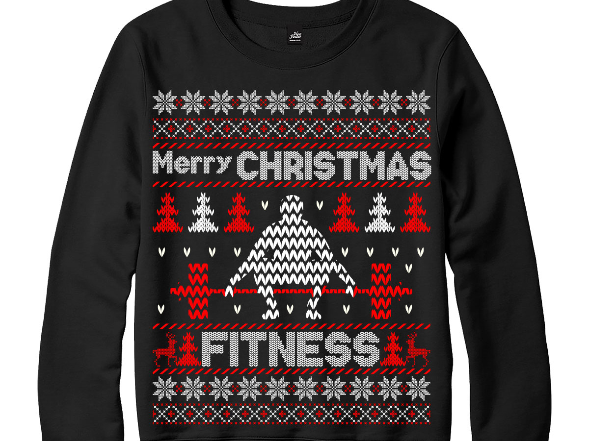 Merry Christmas fitness Sweater design by aziz mia on Dribbble