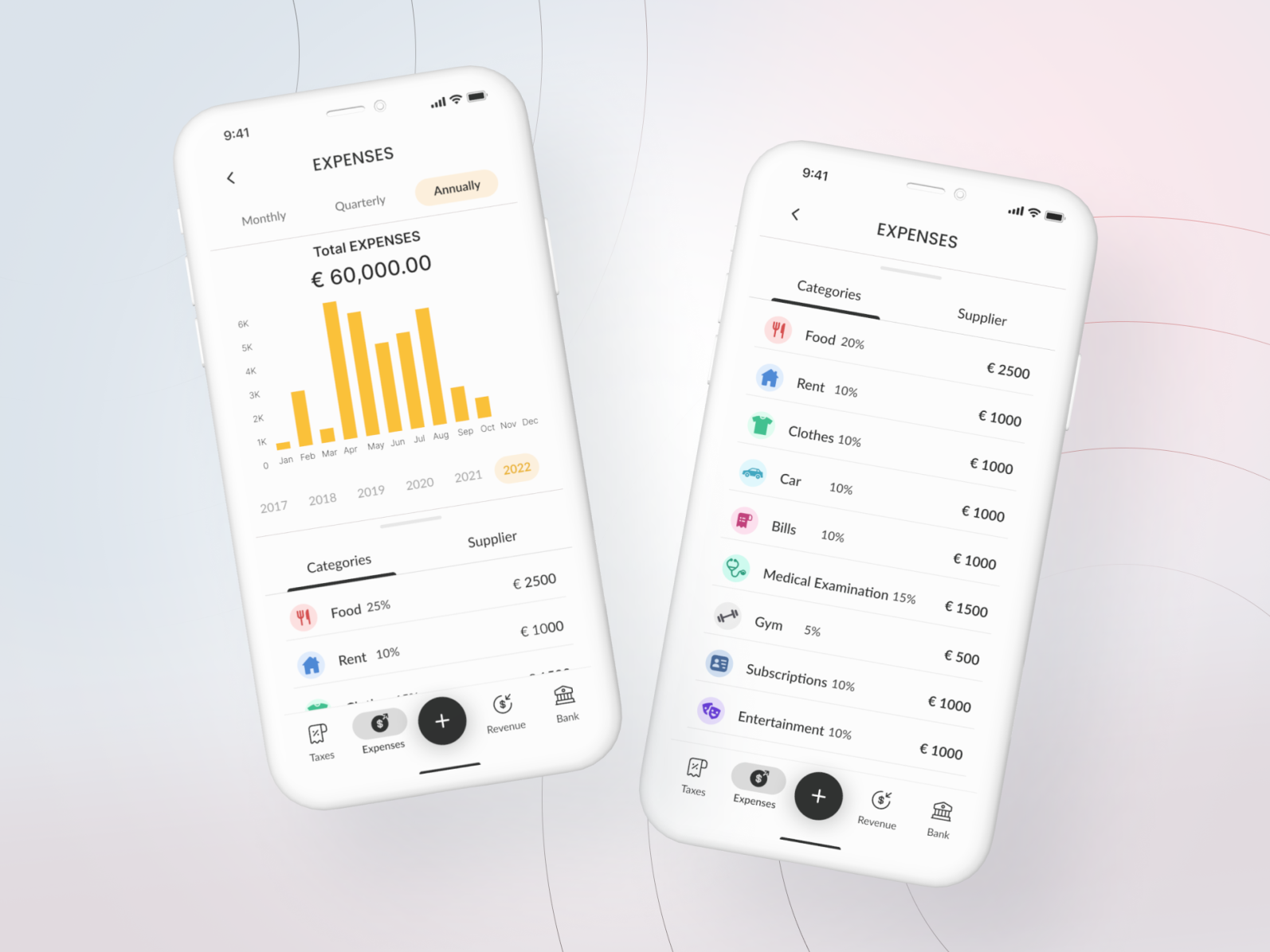 Accountant App - Expenses Dashboard by Karim Emad on Dribbble