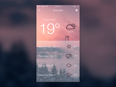 Beautiful Calendar UI (iOS) by Maximilian Hennebach on Dribbble