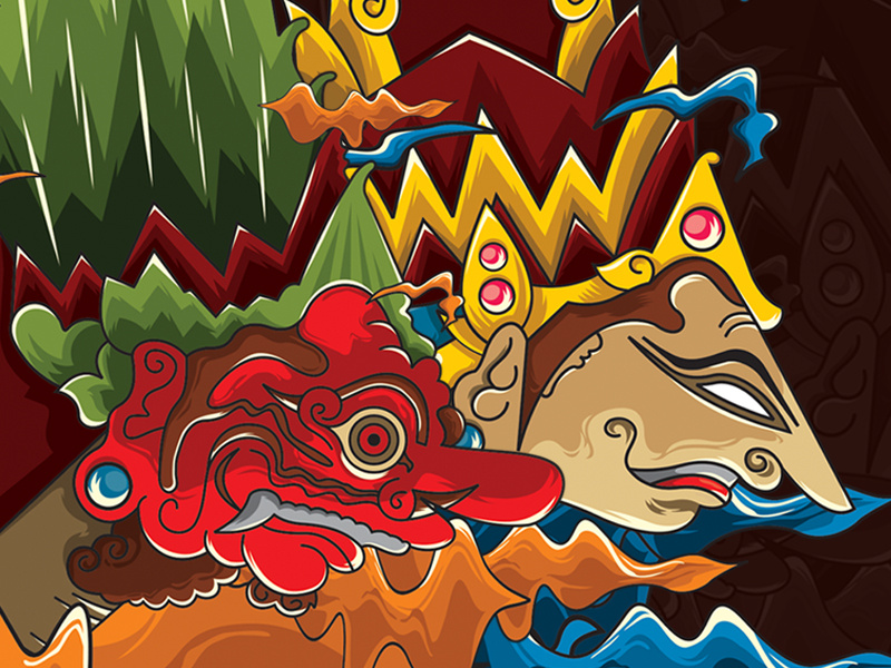 Illustration of Rama and Rahwana from Ramayana story by Deny Oedin on ...