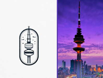 Liberation Tower in Kuwait by AiHam OThman on Dribbble