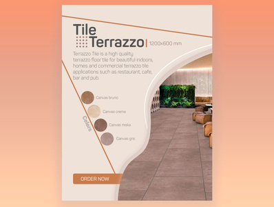 Terazzo tile banner by Dmitriy Smoliar on Dribbble