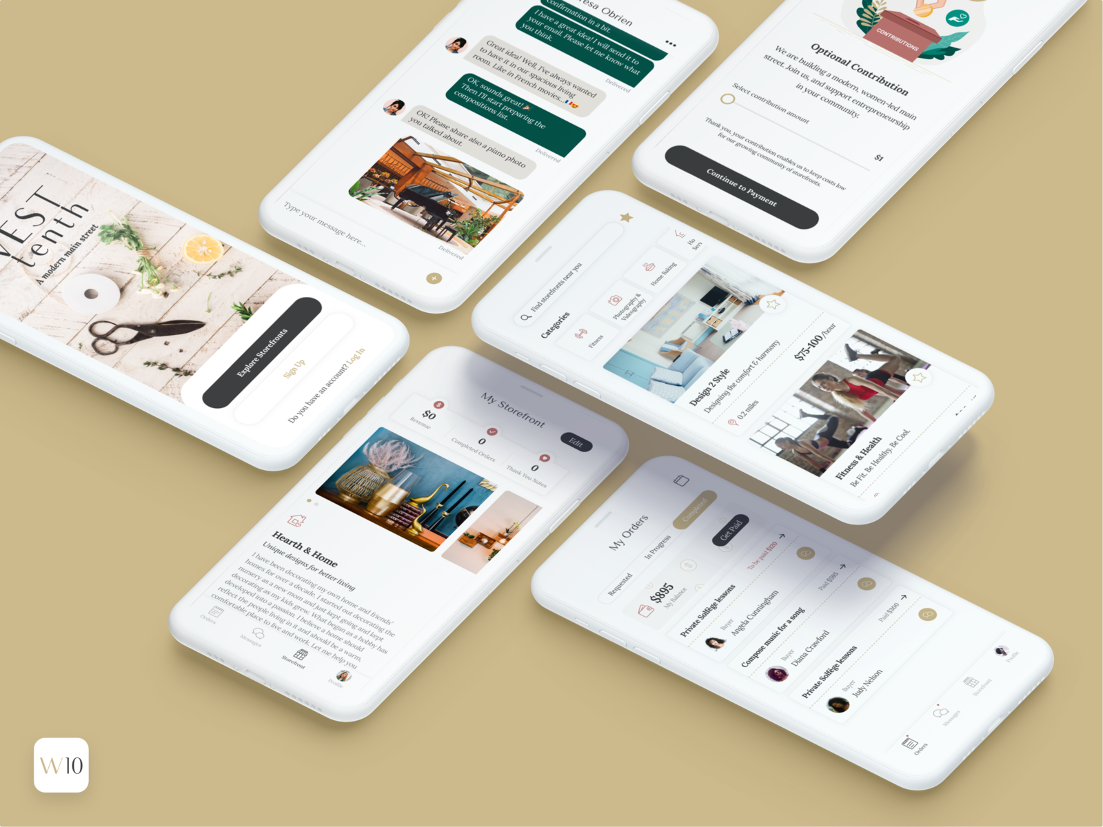 West Tenth - iOS App by Jana Poprocka for OAK'S LAB on Dribbble