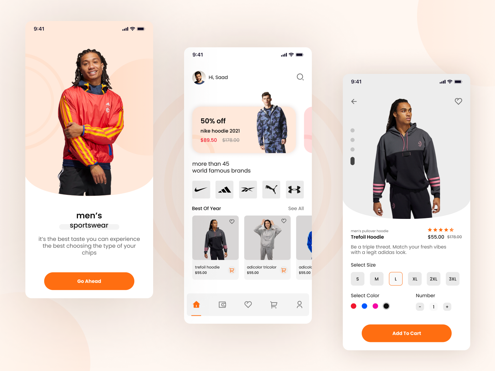 Sporty Fashion App by Abdalla Elsayed on Dribbble