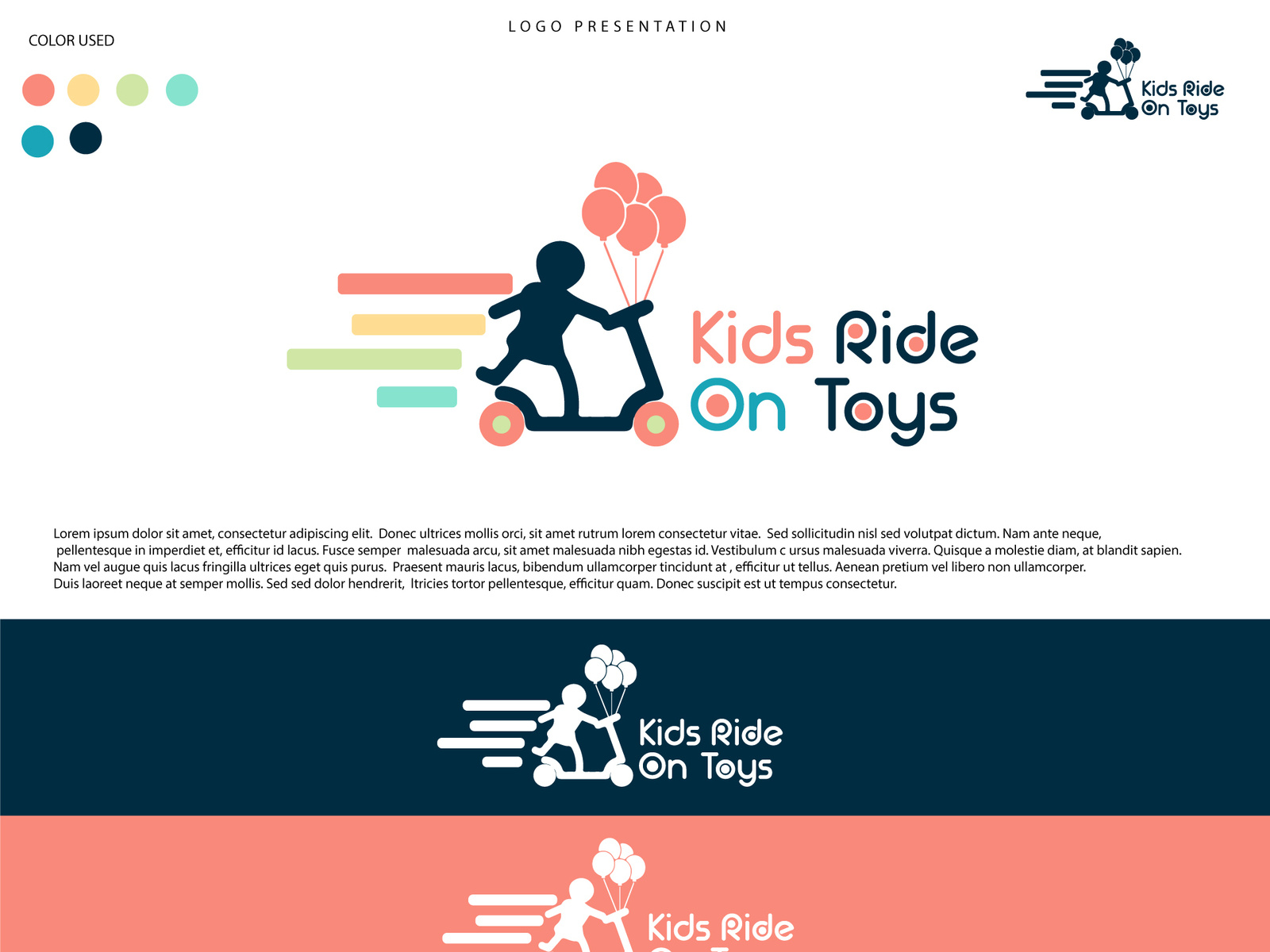 KIDS RIDE ON TOYS-logo design by Md.Mahamud Hasan on Dribbble