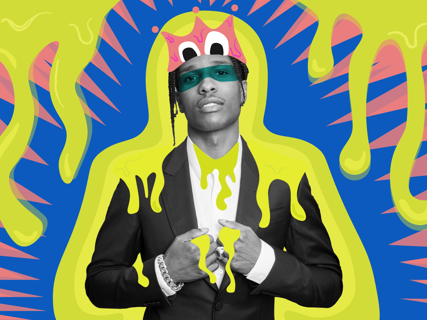 ASAP Rocky illustration by Gabriela Latacela on Dribbble