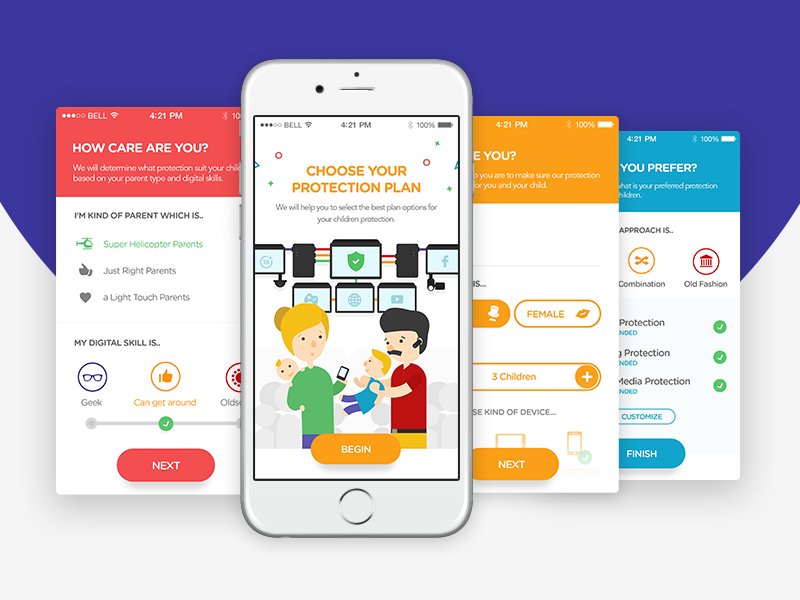 Children Protection Planner by Claudio Fresta on Dribbble
