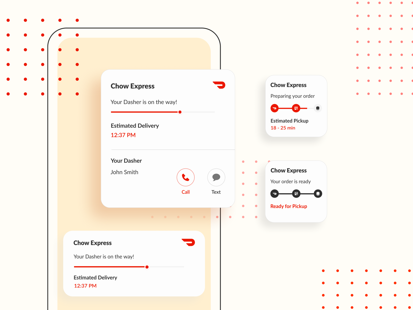 DoorDash Widget by Anita Liao on Dribbble