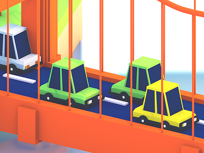 Golden Gate Bridge by Alexandru Stoica on Dribbble