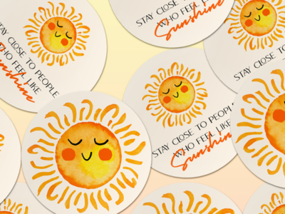 Sunshine stickers