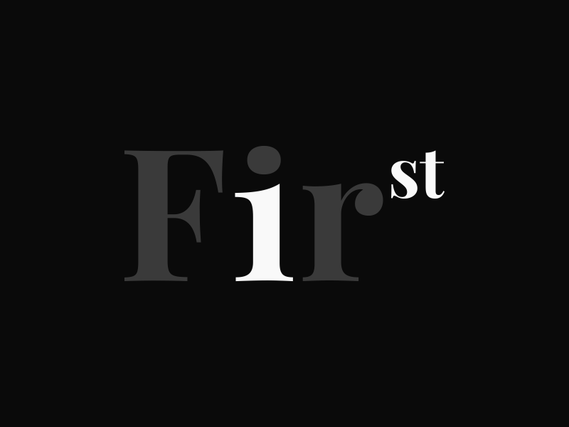 First Logo Wordmark by Azzact on Dribbble