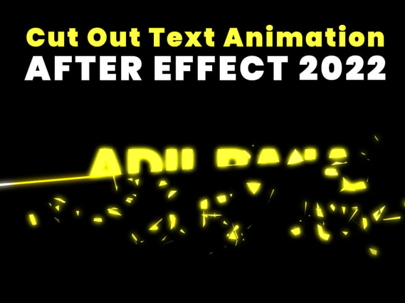 Cut Out Text Animation - After Effect 2022 by Adil Raja on Dribbble