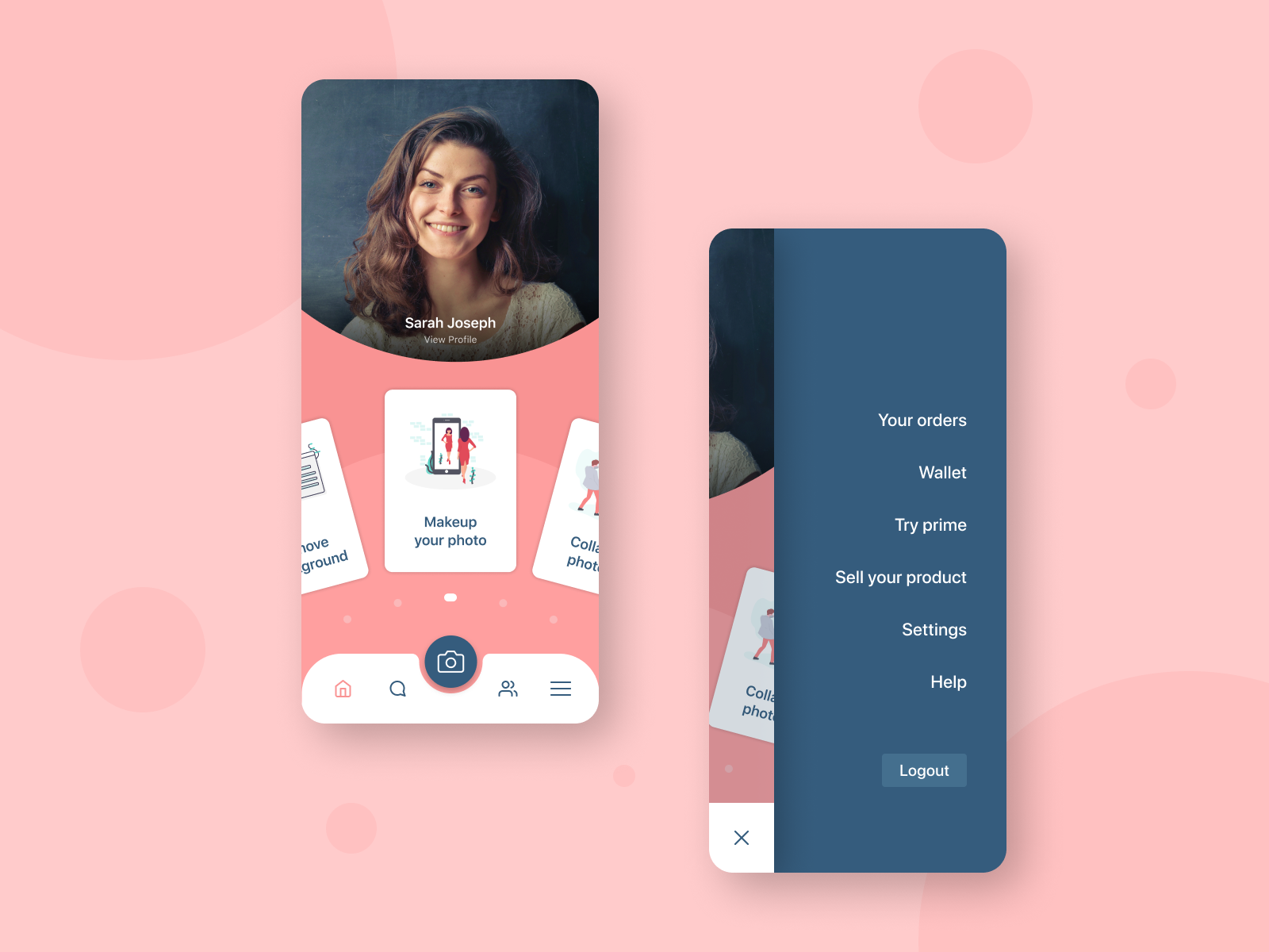 Beautify app by Idy_dezign on Dribbble