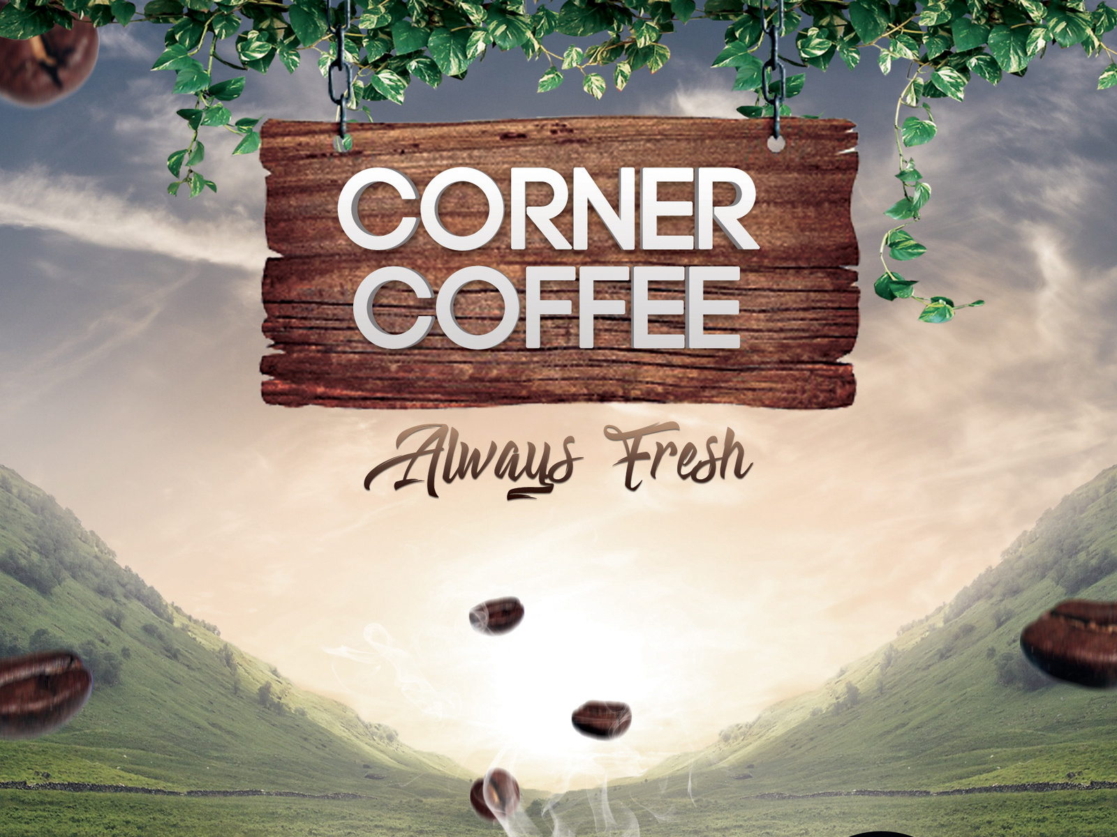 Coffee Promotion Flyer by Corner DG on Dribbble