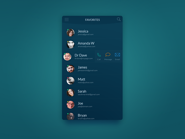 Favorites UI designs, themes, templates and downloadable graphic ...