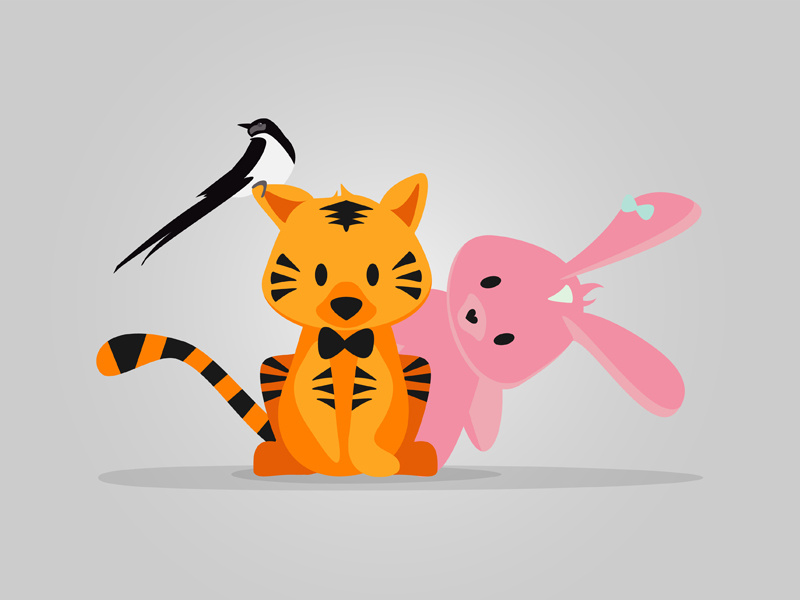 Imaginary friends by Vanesa Pervan on Dribbble