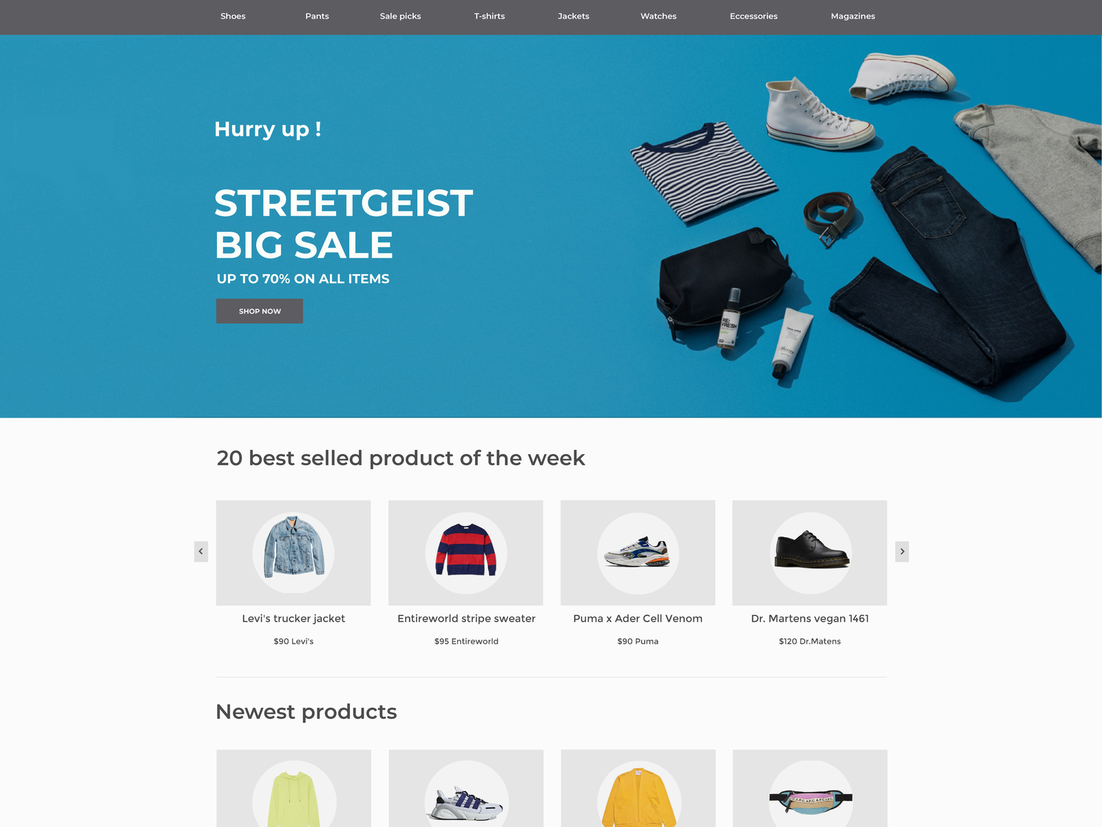 E-commerce website Store Homepage by izazul islam on Dribbble