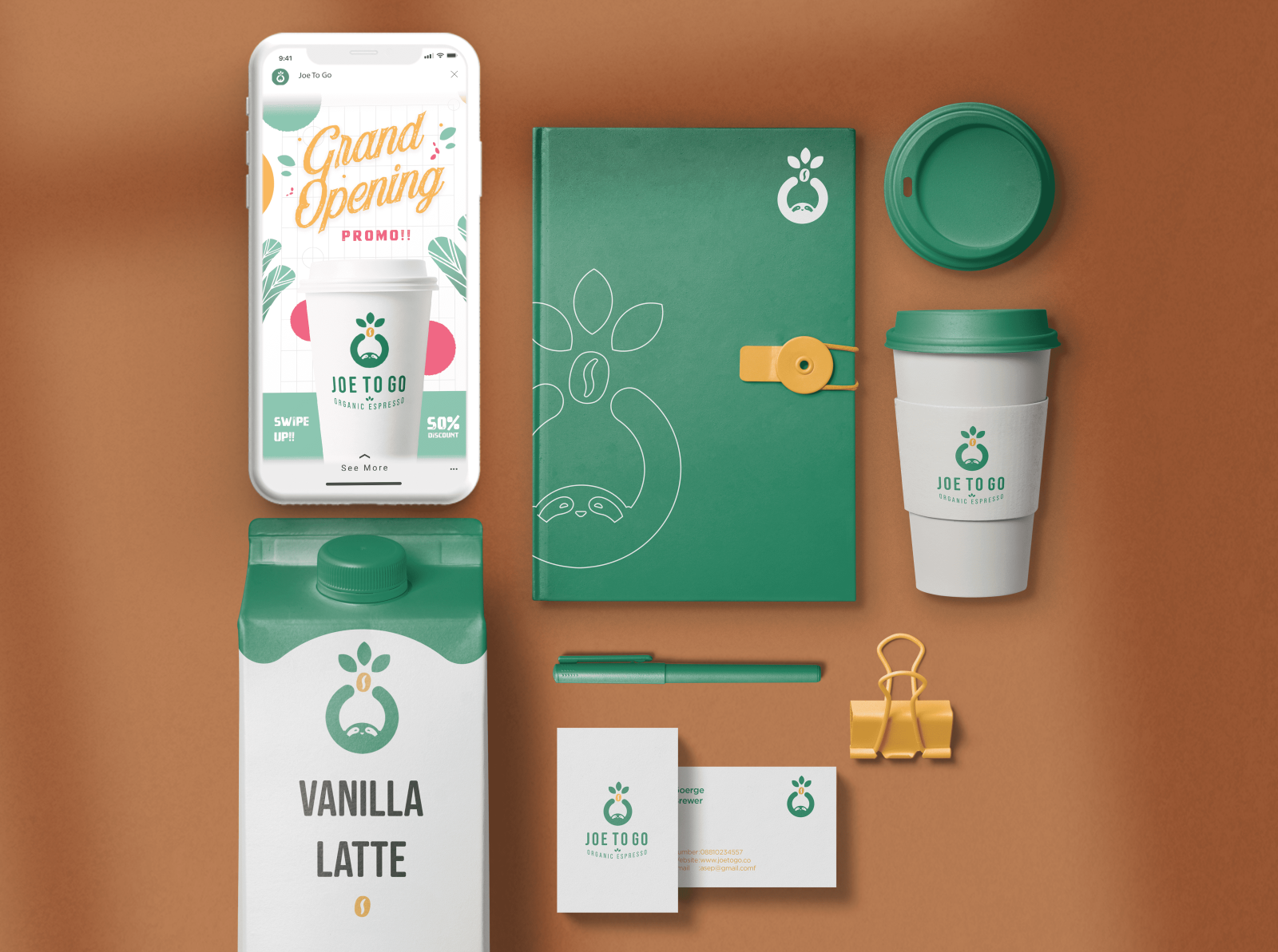 Joe To Go brand identity design by Rightfulpen on Dribbble