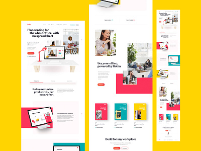 Office, Workspace Feature's Page Design / New Robin's website by Julien ...