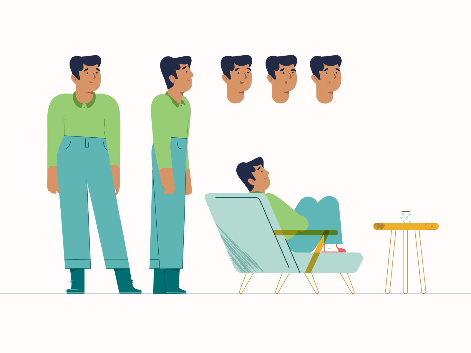 Namava character design by ghazaleh vafaei on Dribbble