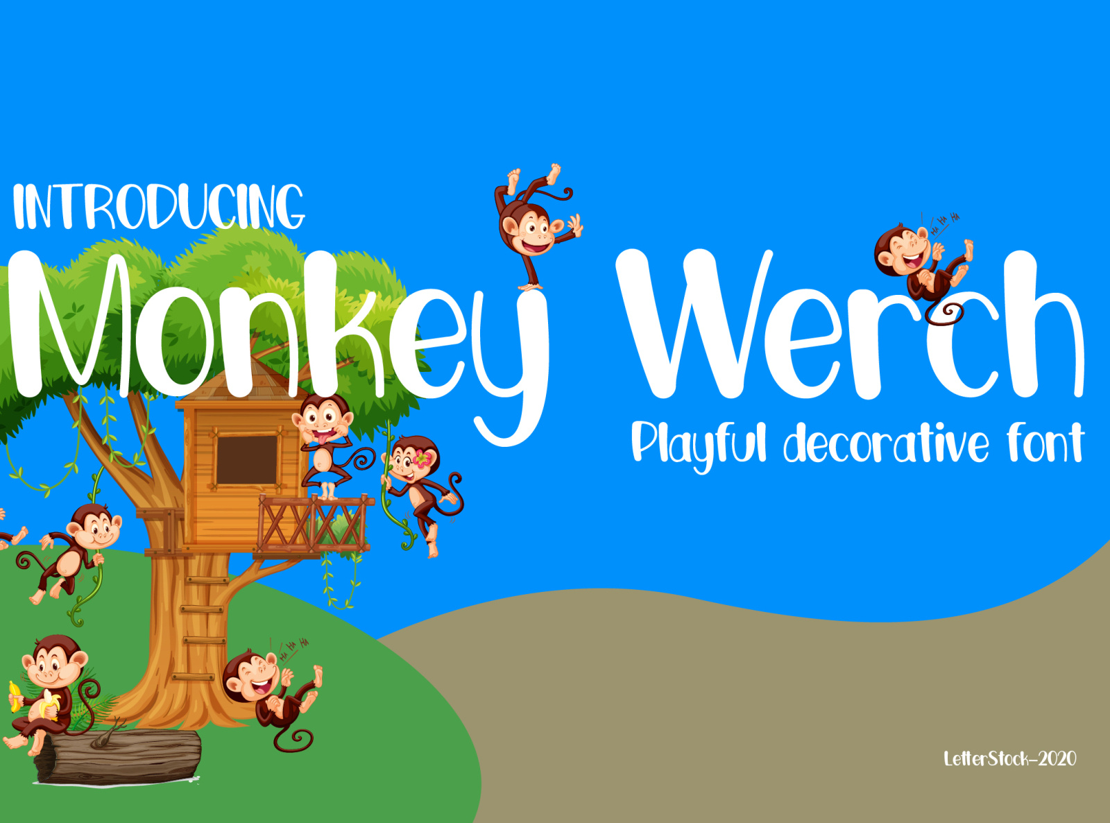 [FREE FONT] Monkey Werch - Decorative font by LetterStock Std on Dribbble