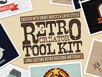Retro Creator Toolkit Wood Edition by Derek Bess on Dribbble