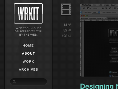 WRKIT Tumblr Theme by Chris Wallace on Dribbble