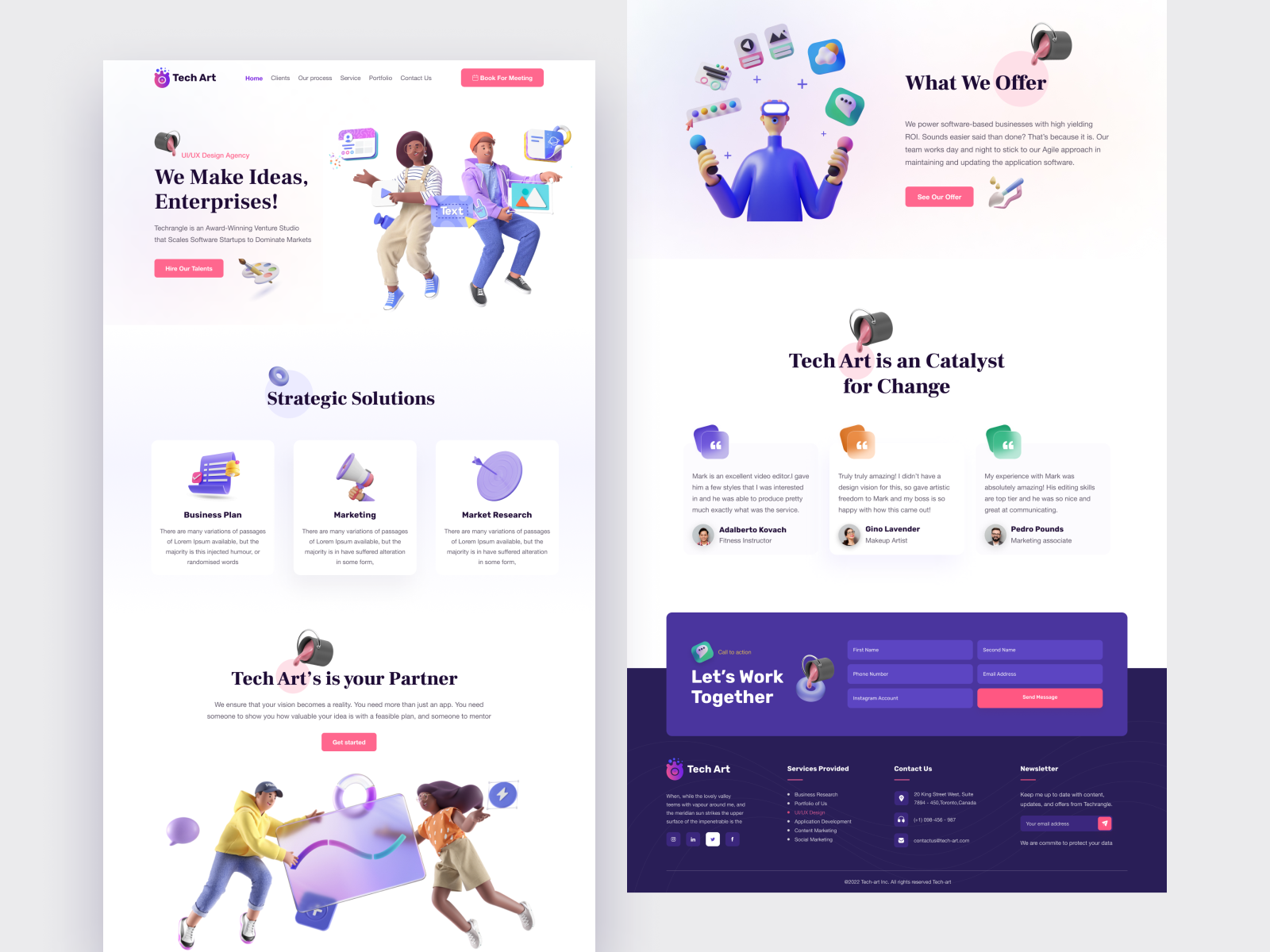 Tech-Art Digital agency by Spel on Dribbble