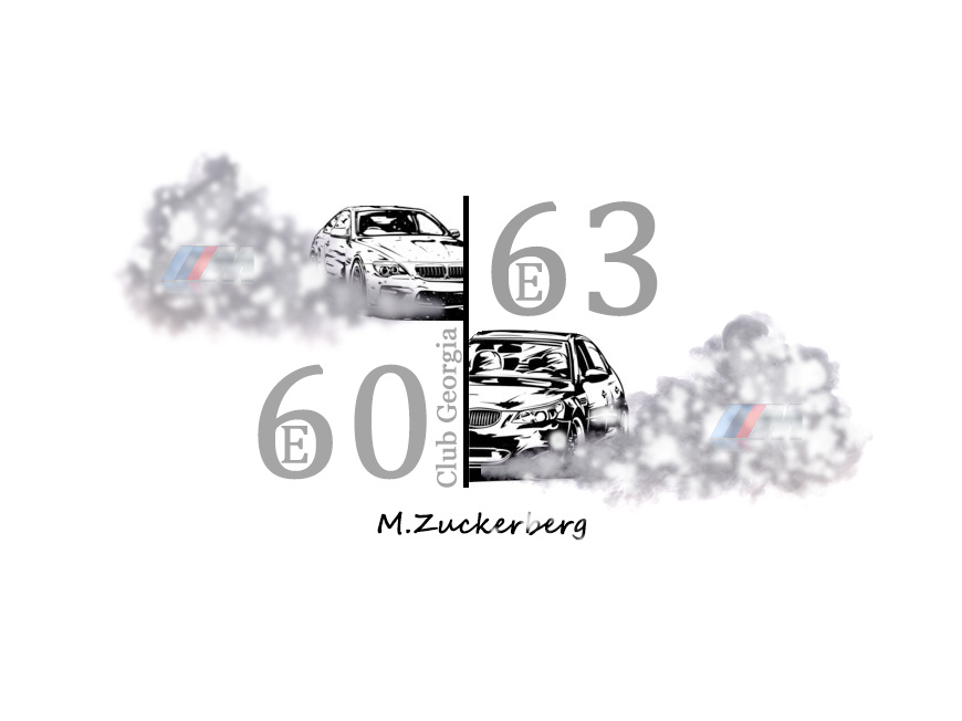 BMW E60/E63 Club Georgia official Sticker by Miriani Lemonjava on Dribbble