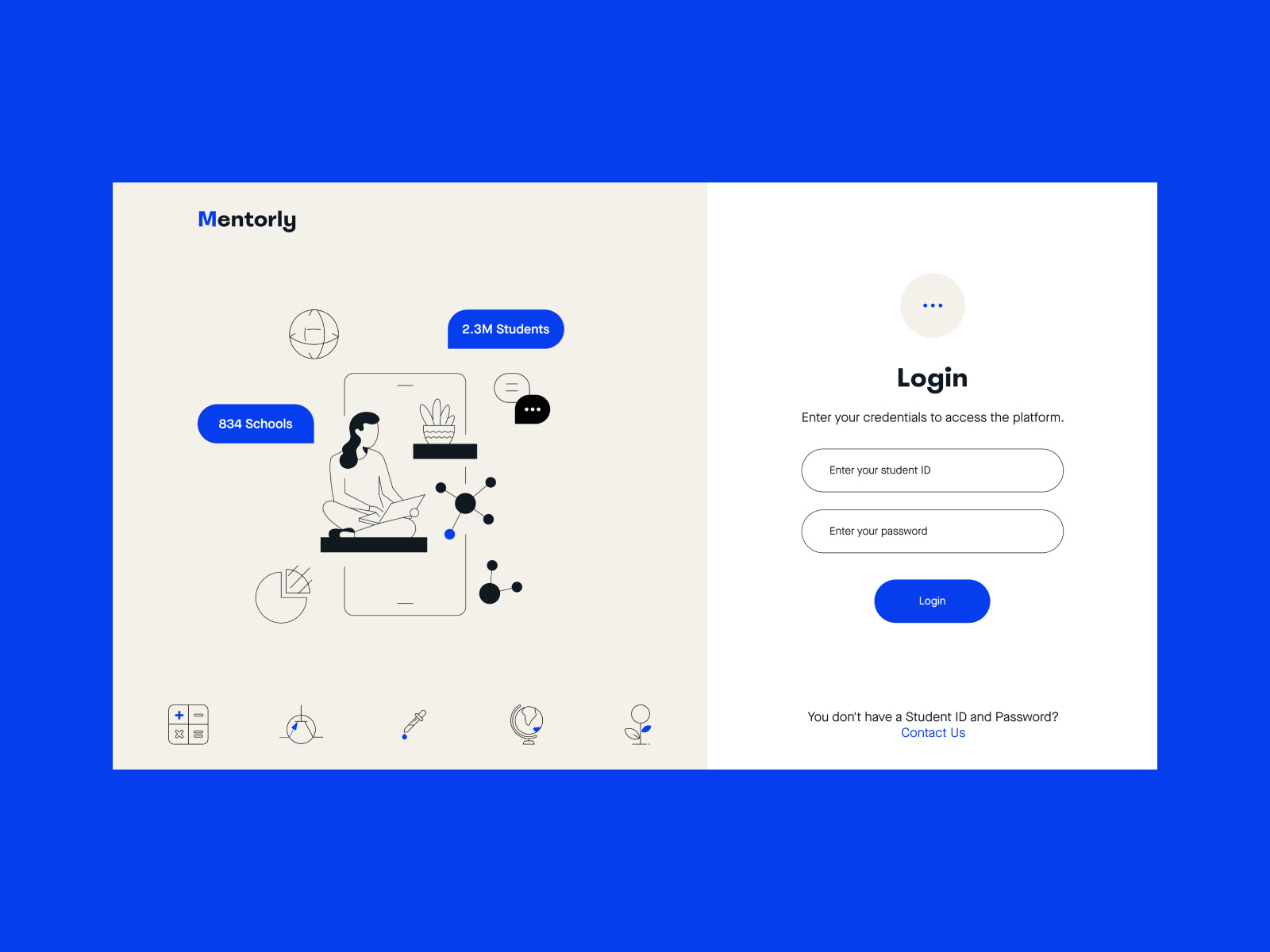 Mentor Request Login by Andjela Pantic on Dribbble