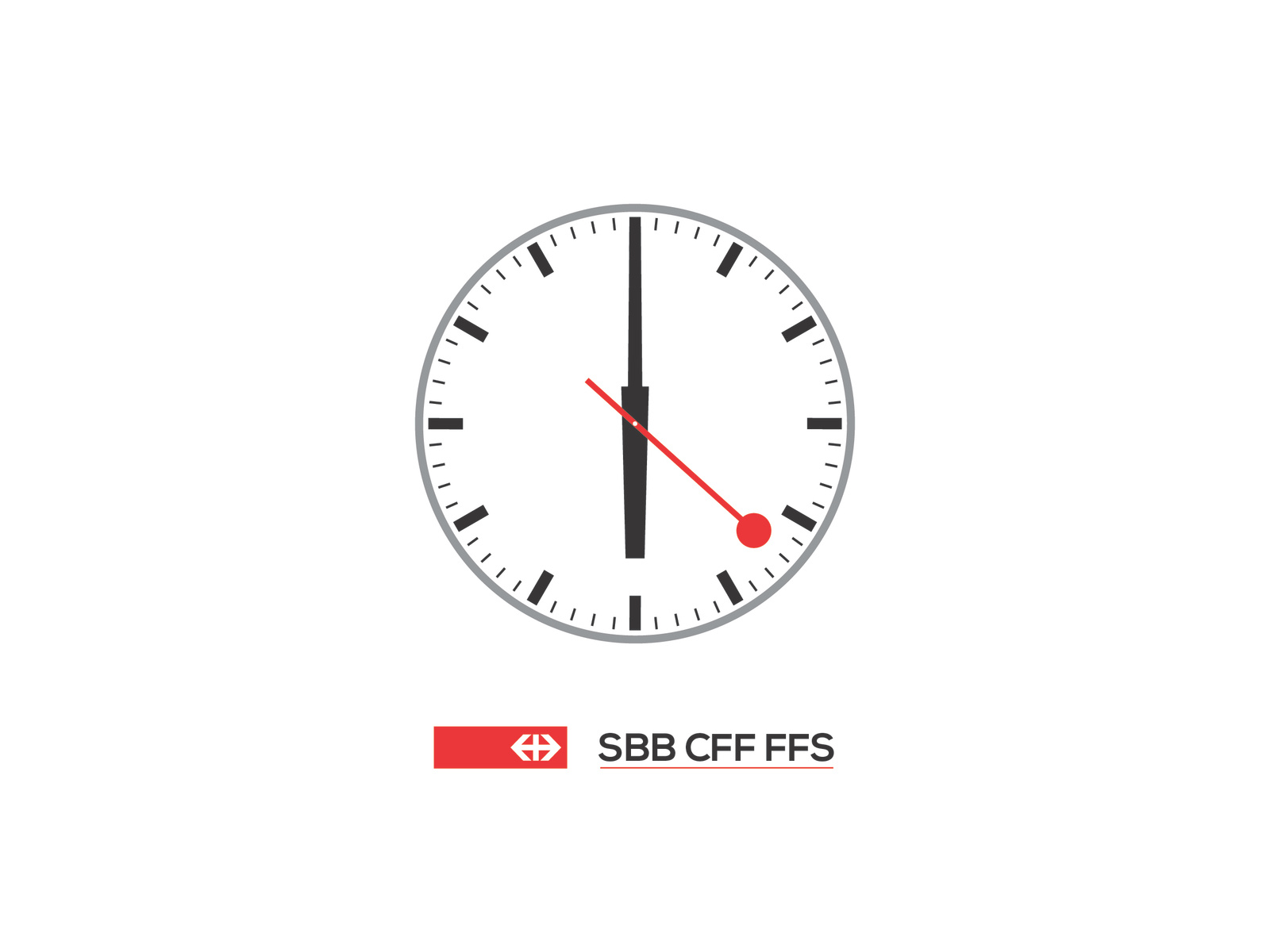 Swiss clock SBB banhoff by Riad Fetai on Dribbble