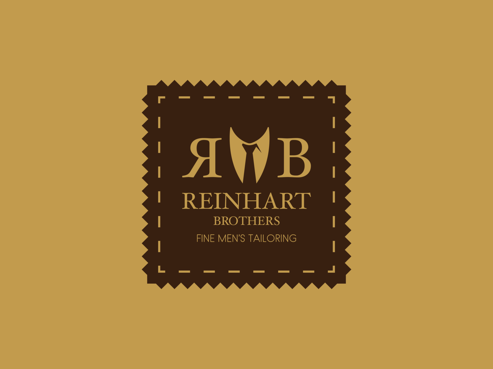 Reinhart Brothers Tailoring Logo by Ryan Richard on Dribbble