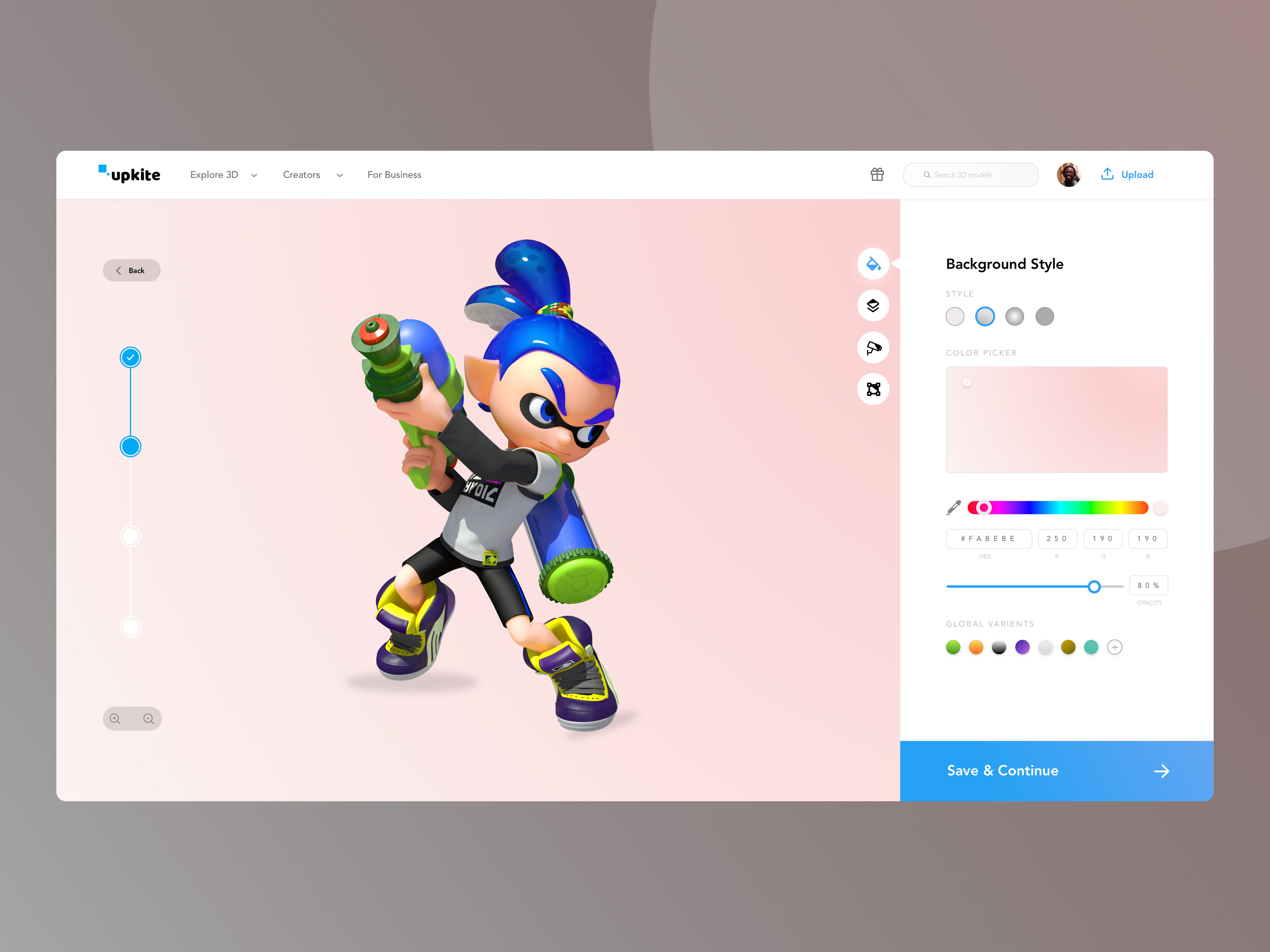 Upkite - 3D model Uploader Studio Concept by etsadhakal on Dribbble