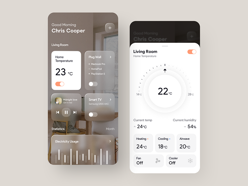 Smart Home Manager App by Dmitry Lauretsky for Ronas IT | UI/UX Team on ...