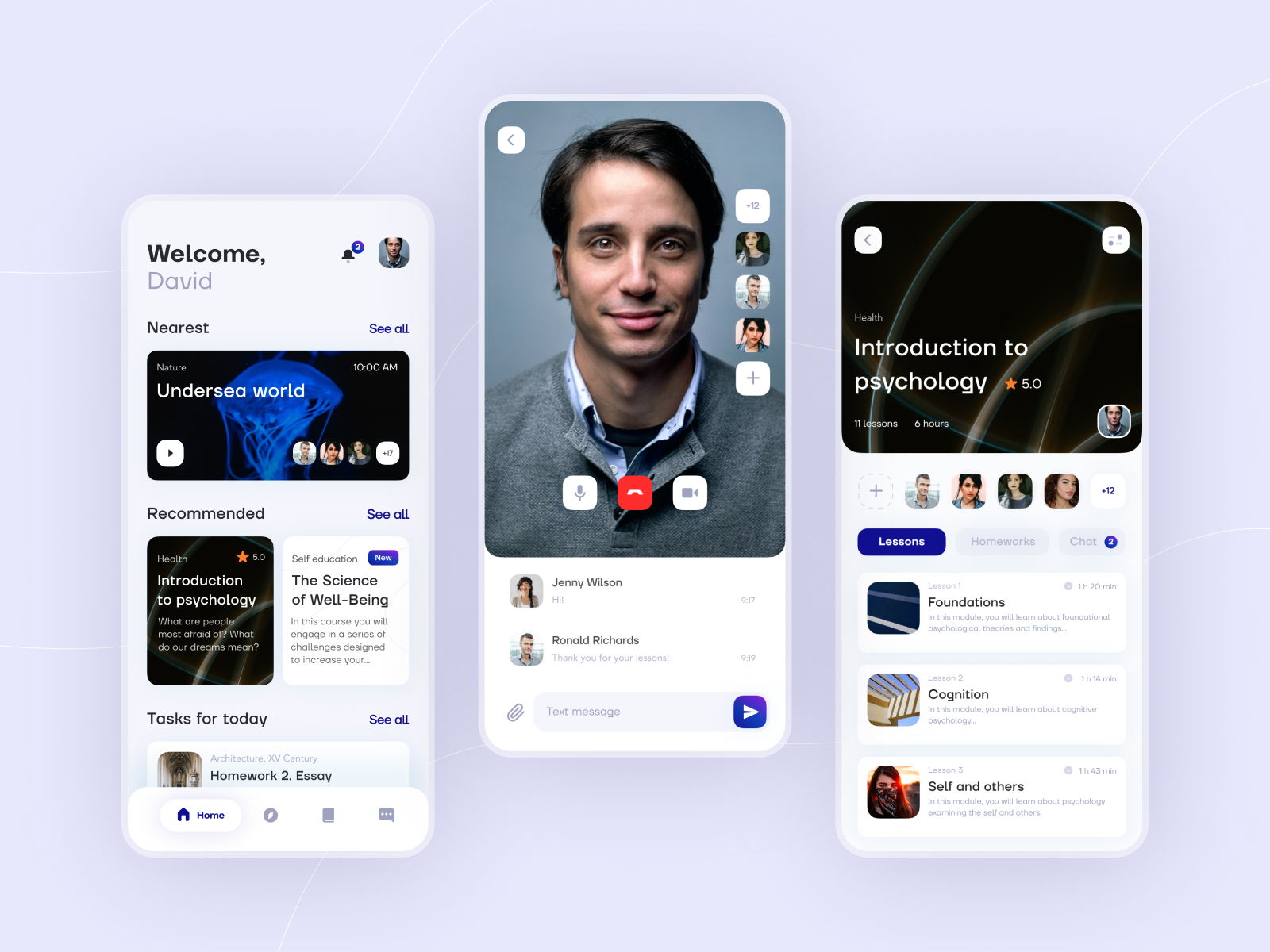 Group Lesson App by Dmitry Lauretsky for Ronas IT | UI/UX Team on Dribbble