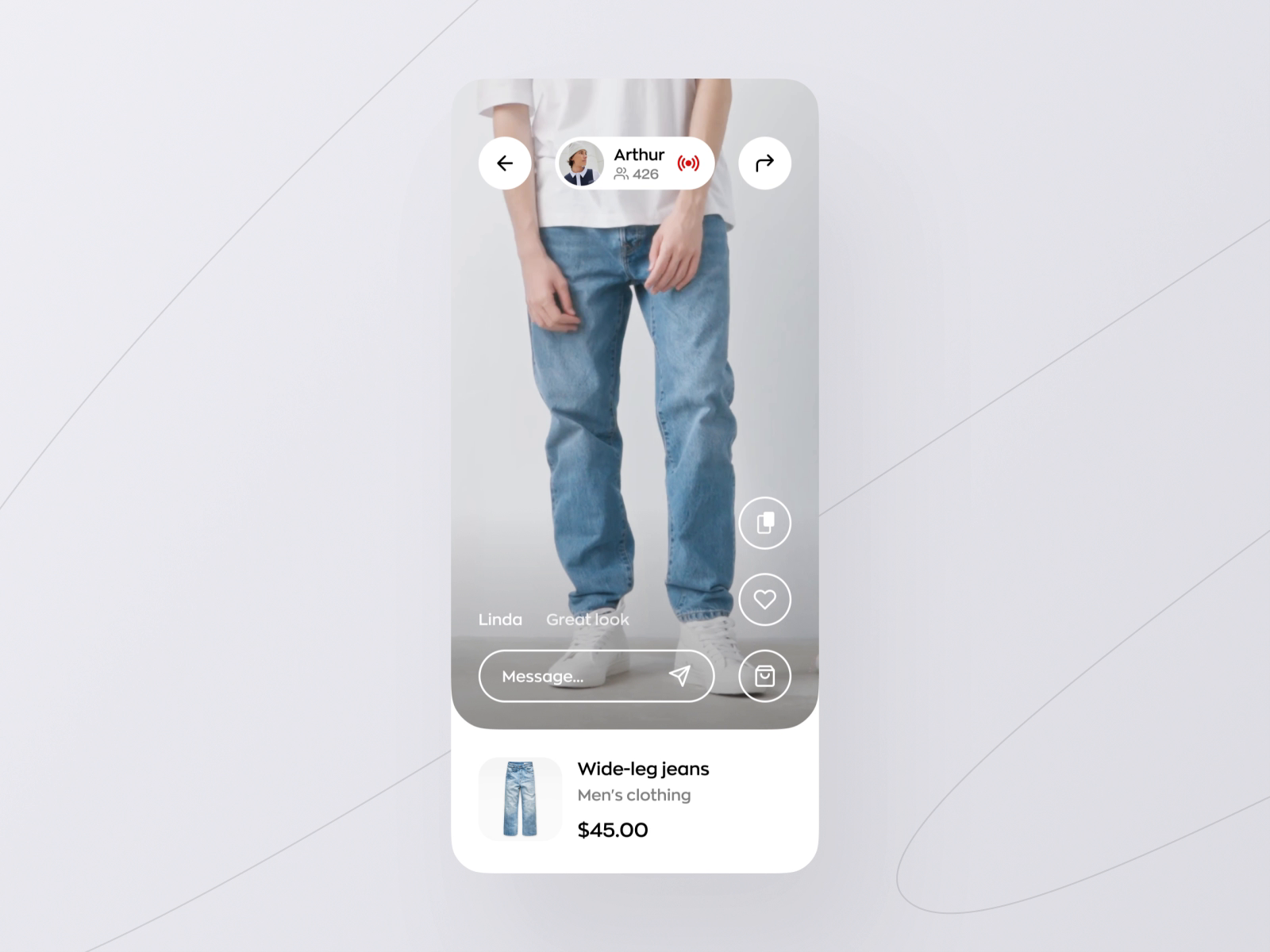 Livestream Shopping App by Dmitry Lauretsky for Ronas IT | UI/UX Team ...